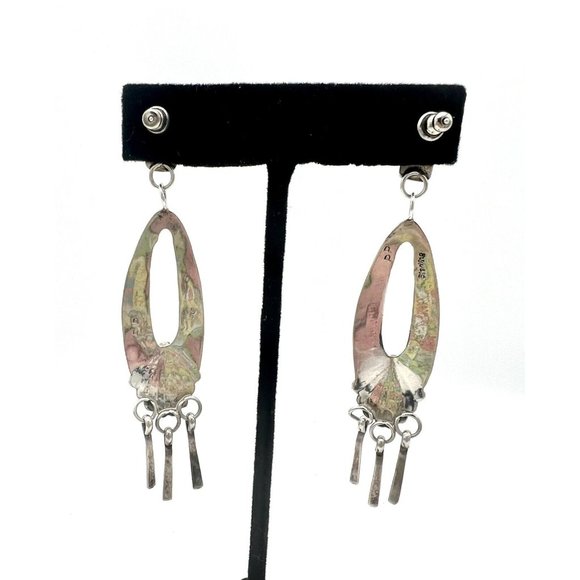 Pat Platero | Jewelry | Navajo Sterling Turquoise Dangle Earrings By ...